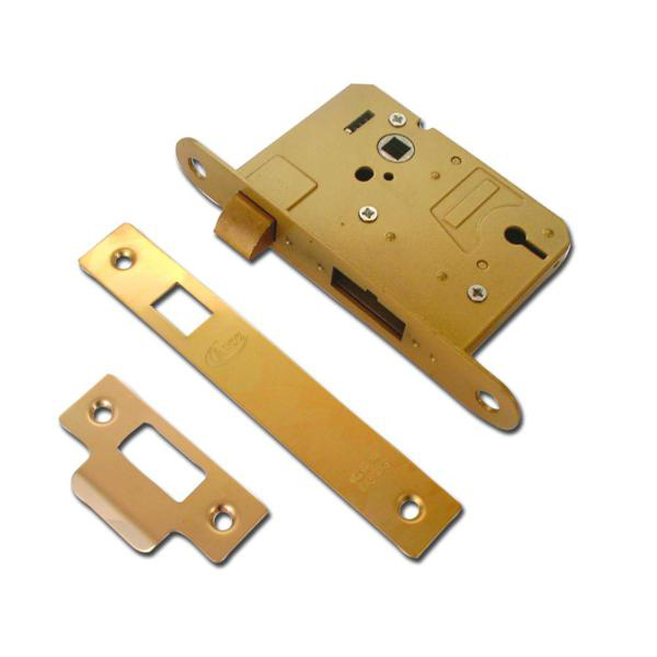 ASEC Upright Full Case Mortice Latch - 76mm Polished Brass - AS1067 ...