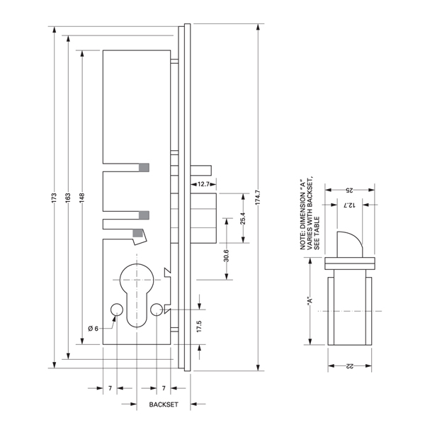 ADAMS RITE 4750 Mortice Euro Deadlatch Case - 37mm SAA - 4751-400 ...