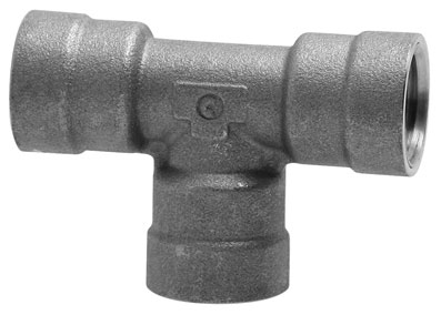 RUN TEE MALE x FEMALE METRIC THREAD M16 x M12 - D2062-M16XM12, RUN T ...