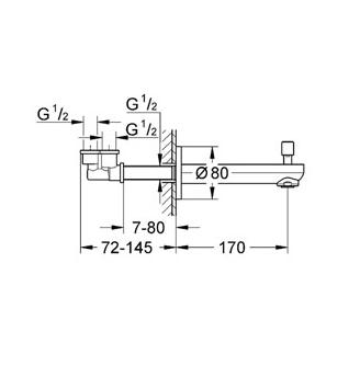Grohe Eurosmart Cosmopolitan Bath Spout - 13262000 - Supremeplumb.com